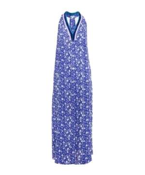 Poupette St Barth Nava Floral Maxi Dress - Blue