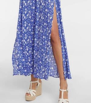 Poupette St Barth Nava Floral Maxi Dress