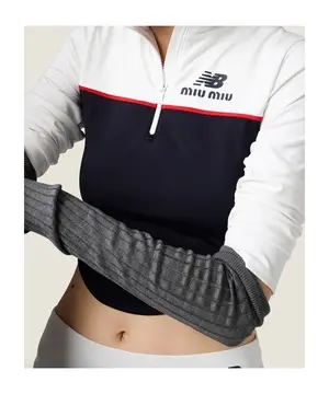 Miu Miu Stretch Technical Jersey Top