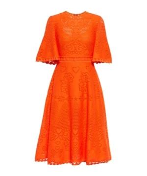Valentino Garavani Cotton Lace Midi Dress
