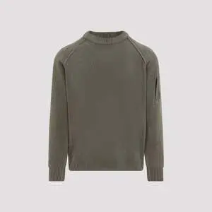 C.P. COMPANY Chenille Crewneck Sweater - Green