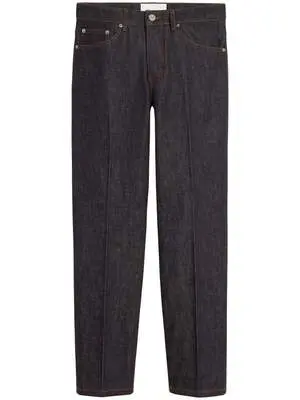 AMI Paris Cotton Denim Jeans - Navy