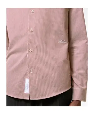 Burberry Slim Fit Striped Cotton Shirt
