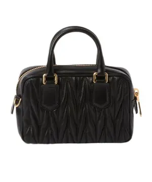 Miu Miu Matelassé Nappa Leather Top-handle Mini-bag