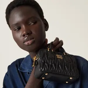 Miu Miu Matelassé Nappa Leather Top-handle Mini-bag