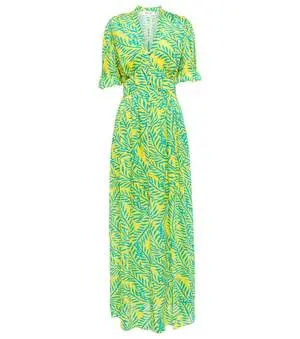 Diane Von Furstenberg Erica Printed Maxi Dress