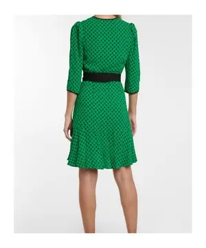 Diane Von Furstenberg Charlene Polka-dot Minidress