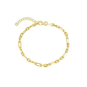 SPERO LONDON Sterling Silver Link Chain Bracelet - Gold