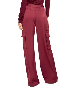Ramy Brook Hannah Satin Cargo Pants