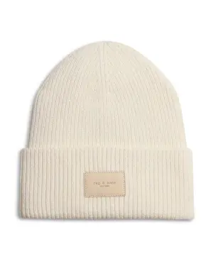 Rag & Bone Blake Wool Blend Beanie - Ivory