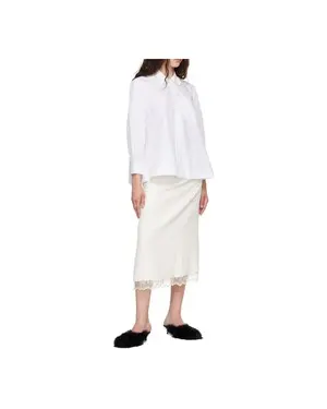 Simone Rocha Long Sleeved Embellished-collar Shirt
