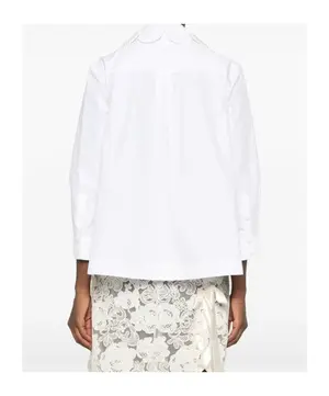 Simone Rocha Long Sleeved Embellished-collar Shirt