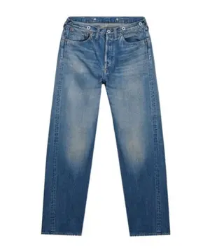 A.PRESSE No.22 Washed Wide Denim Pants - Indigo