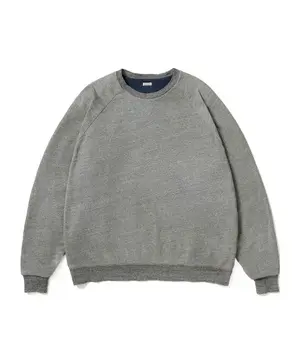 A.PRESSE Retro Lightweight Reversible Sweatshirt - Gray/navy