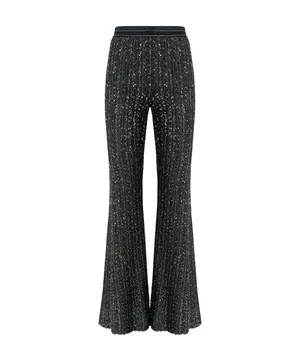 Missoni Sequin-embellished Striped Trousers