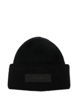 Jacquemus Le Bonnet Wool Beanie - Black