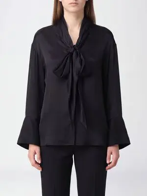 Balmain Slim Fit Silk Pussy-bow Shirt