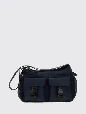 A.p.c. Utility Nylon Crossbody Bag With Patch Pocket And Carabiner - Blue