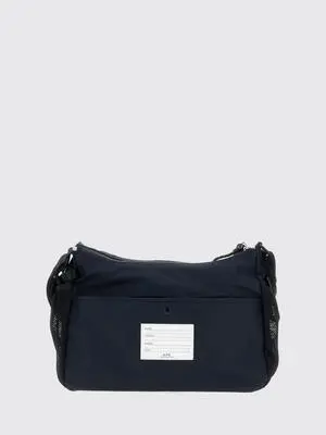 A.p.c. Utility Nylon Crossbody Bag With Patch Pocket And Carabiner - Blue