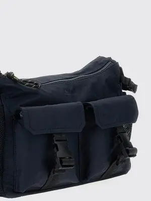 A.p.c. Utility Nylon Crossbody Bag With Patch Pocket And Carabiner - Blue