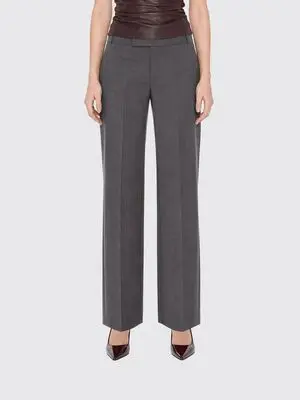 Patrizia Pepe Mid-rise Straight-leg Trousers In Viscose Blend With Belt Loops
