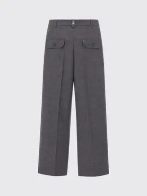Patrizia Pepe Mid-rise Straight-leg Trousers In Viscose Blend With Belt Loops
