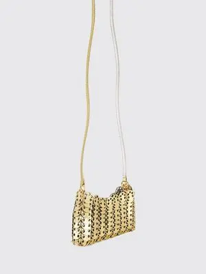 Rabanne 1969 Nano Mini Metal Crossbody Bag With Leather Details
