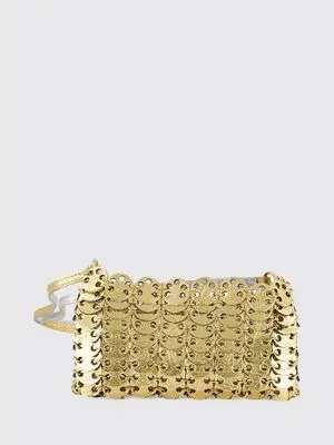 Rabanne 1969 Nano Mini Metal Crossbody Bag With Leather Details