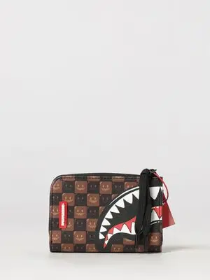SPRAYGROUND Pvc Card Holder With Check Pattern And Shark Logo - Multicolor