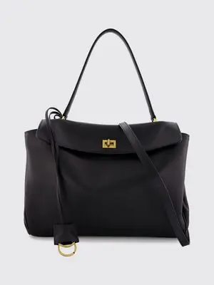 Balenciaga Large Rodeo Shoulder Bag In Calfskin With Turn-lock Closure