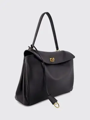 Balenciaga Large Rodeo Shoulder Bag In Calfskin With Turn-lock Closure