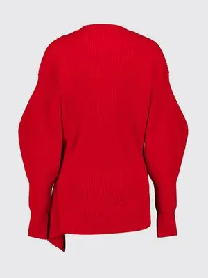 Givenchy Wool And Cashmere Crewneck Jumper With Asymmetrical Hem