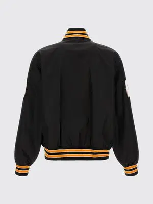 Balenciaga Relaxed Fit Varsity Bomber Jacket In Technical Fabric With Patches