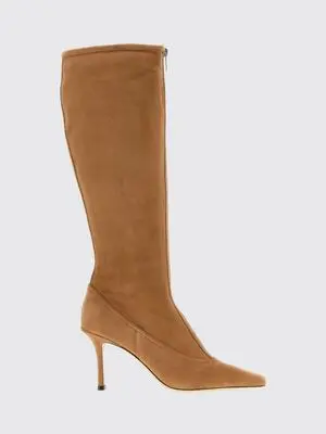 JIMMY CHOO Jozi Monogram Suede Knee-high Boots With A Stiletto Heel