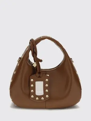 GANNI Mini Recycled Leather Handbag With Butterfly Logo