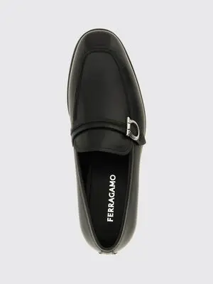 FERRAGAMO Gancini Horsebit Smooth Calfskin Leather Penny Loafers