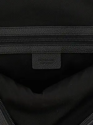 FERRAGAMO Hug Calfskin Leather Backpack With Gancini Logo