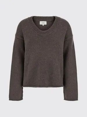 Loulou De Saison Derry 100% Cashmere V-neck Jumper With Dropped Shoulders - Brown