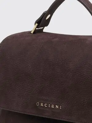 Orciani Sveva Hamme Leather Handbag With Removable Shoulder Strap - Red