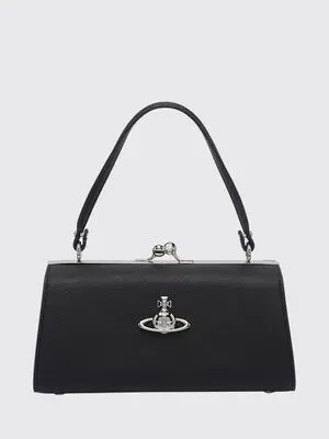 VIVIENNE WESTWOOD Doll Xl Saffiano Synthetic Leather Mini Handbag - Black