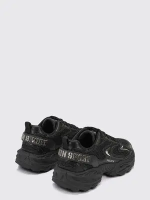 PLEIN SPORT Pulse X Fafs Multi Low Top Sneakers With Notched Sole - Black