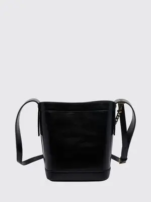 Versace Medusa '95 Leather Mini Bucket Bag With Metal Mesh - Black
