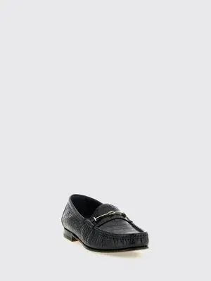 TOM FORD Croc-effect Leather Penny Loafers With Metal Horsebit