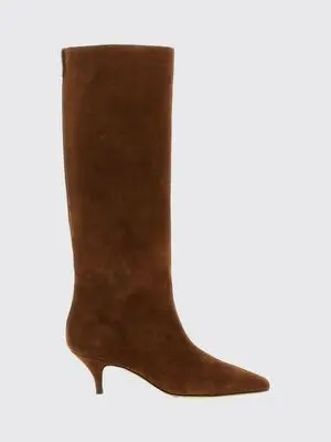 Fabiana Filippi Suede Knee-high Boots With A Medium Heel - Brown