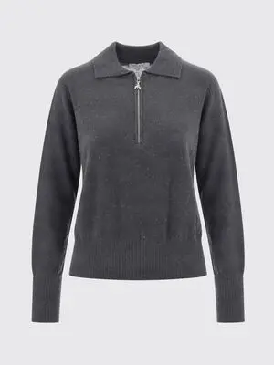 Patrizia Pepe Slim Fit Ribbed Knit Polo In Viscose With Sequins