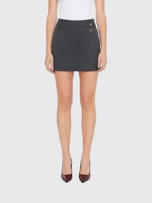 Patrizia Pepe Viscose Blend Chevron Pattern Pencil Miniskirt