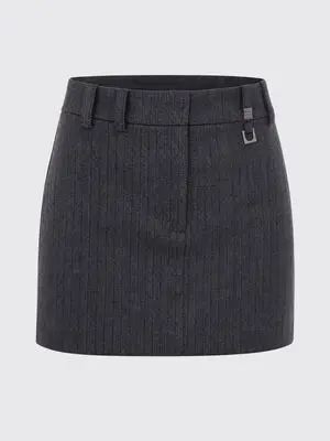 Patrizia Pepe Viscose Blend Chevron Pattern Pencil Miniskirt