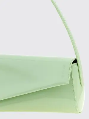 JIL SANDER Kante Brushed Calfskin Shoulder Bag With Flat Handle - Green