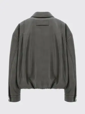 Patrizia Pepe Faux Leather Shirt-style Jacket With Zip Closure