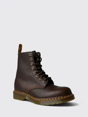 Dr. Martens 1460 Pascal Leather Combat Boots In With Rubber Sole